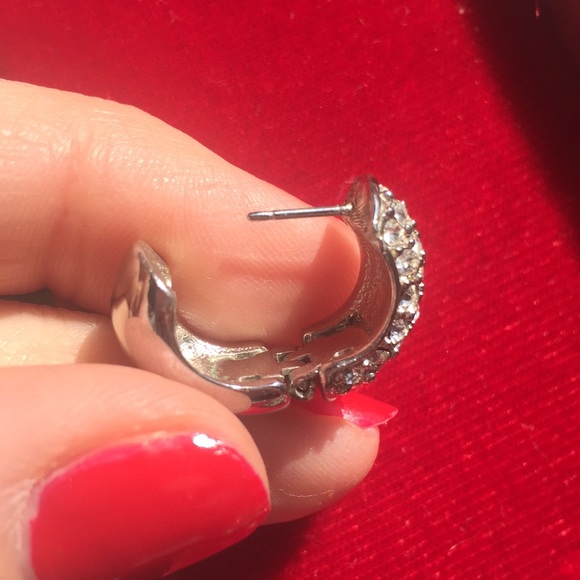 Swarovski | Jewelry | Swarovski And Rhodium Reversible Earrings | Poshmark